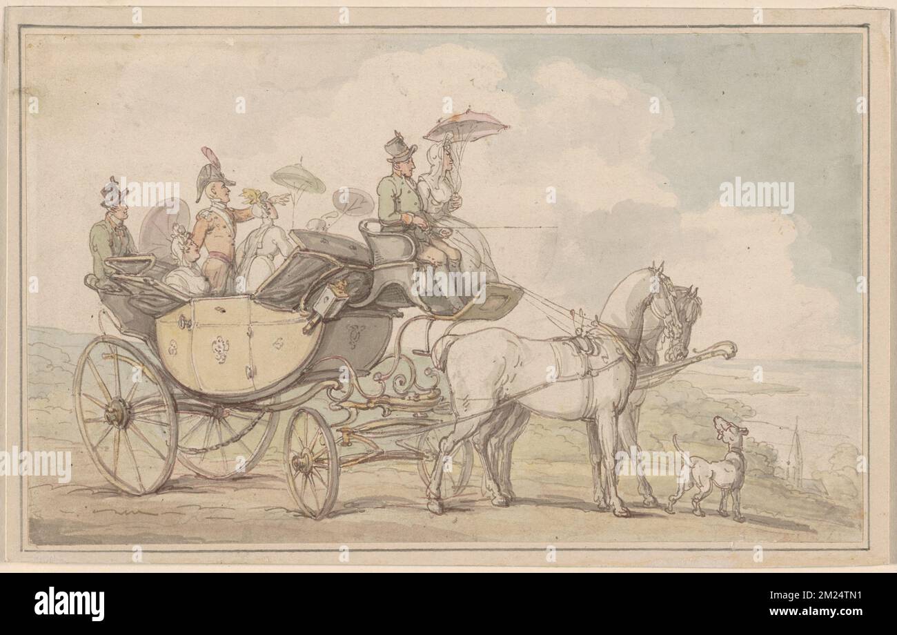 A carriage party , Carriages & coaches, Coach drivers, Horses ...