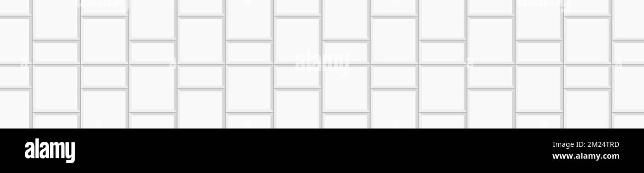White basketweave tile horizontal mosaic layout. Pavement texture ...