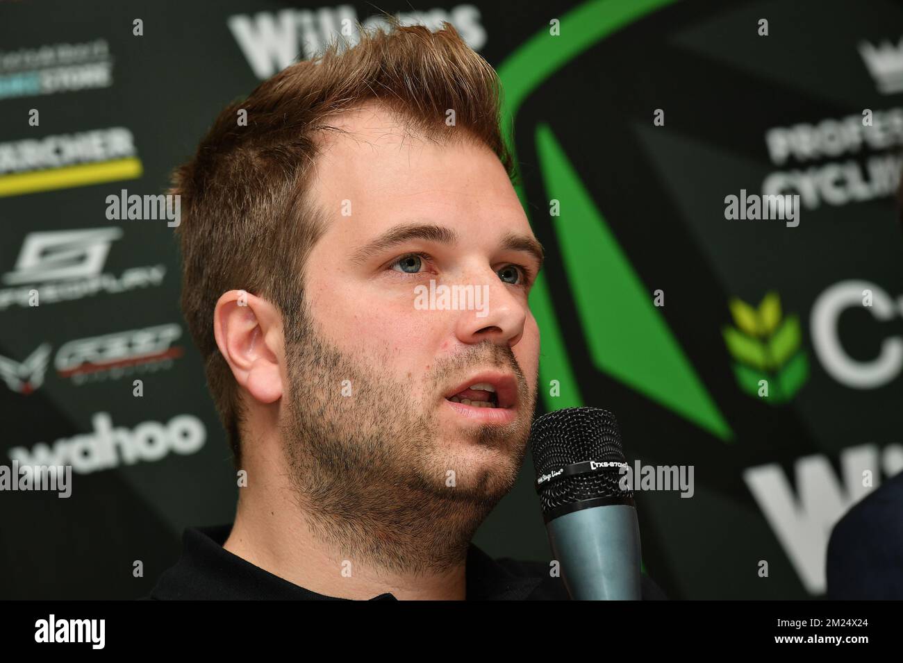 Sports director Niels Albert pictured during a press conference of ...