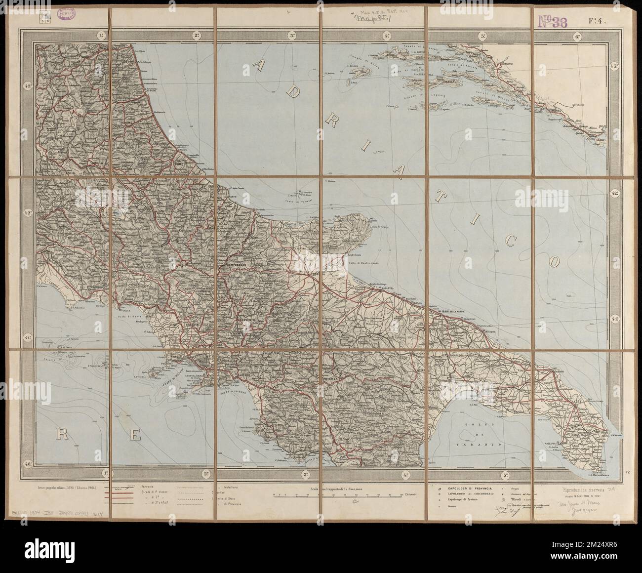 Carta d'Italia : alla scala di la 800,000 , Italy, Maps Norman B ...