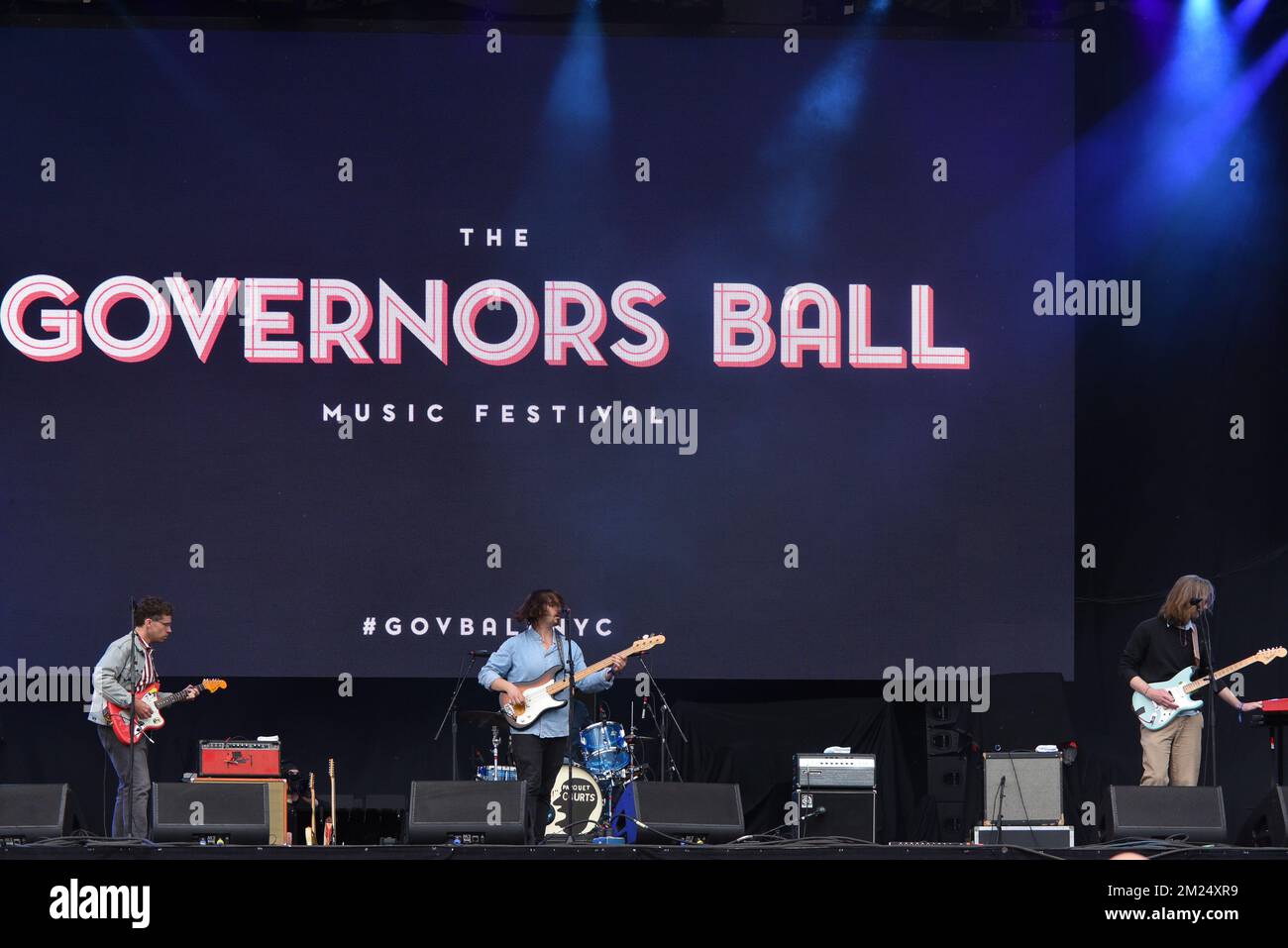 Governors Ball - Parquet Courts in concert Stock Photo - Alamy
