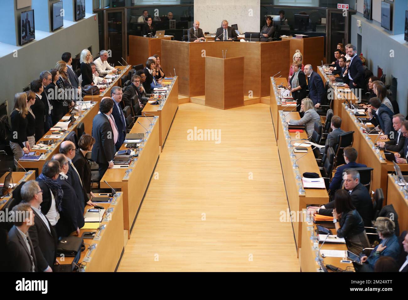 Illustration picture shows a plenary session of the Walloon Parliament ...