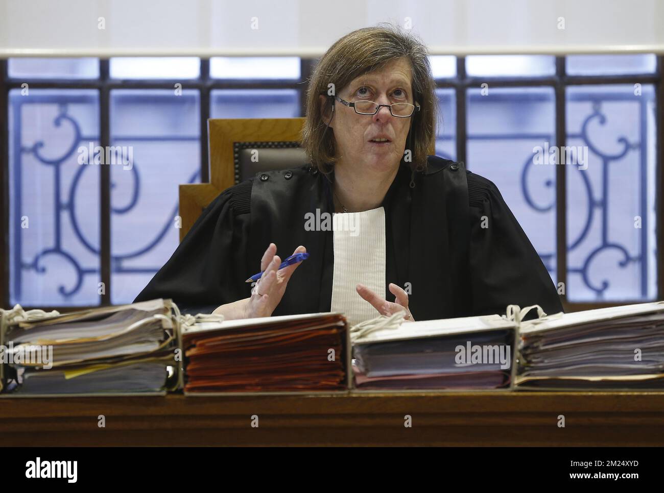 Lieve Scherrens pictured during the first session of the so-called ...