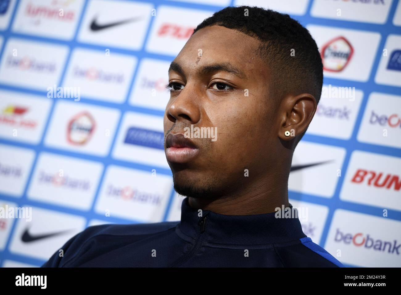 Genk's Jean-Paul Boetius pictured during a press conference of soccer ...