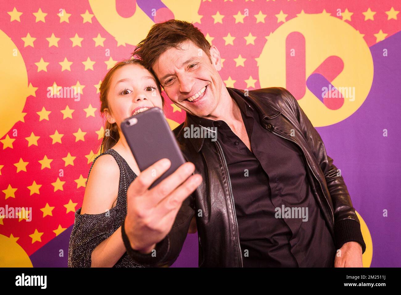 Clouseau singer and presenter Koen Wauters and Zita, daughter of Koen ...