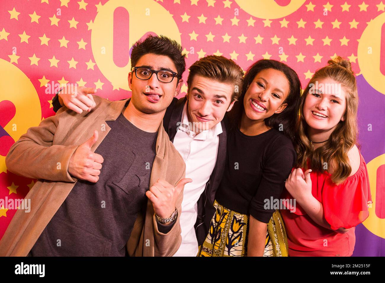 4EVER pictured during the 'Gala van de Gouden K's' award show ...