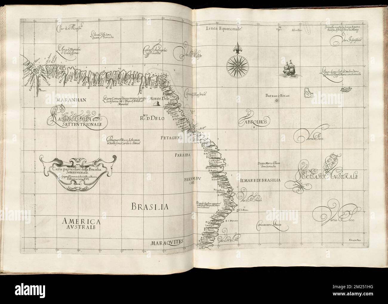 Carta particolare della Brasilia settentrionale , Coasts, Brazil ...