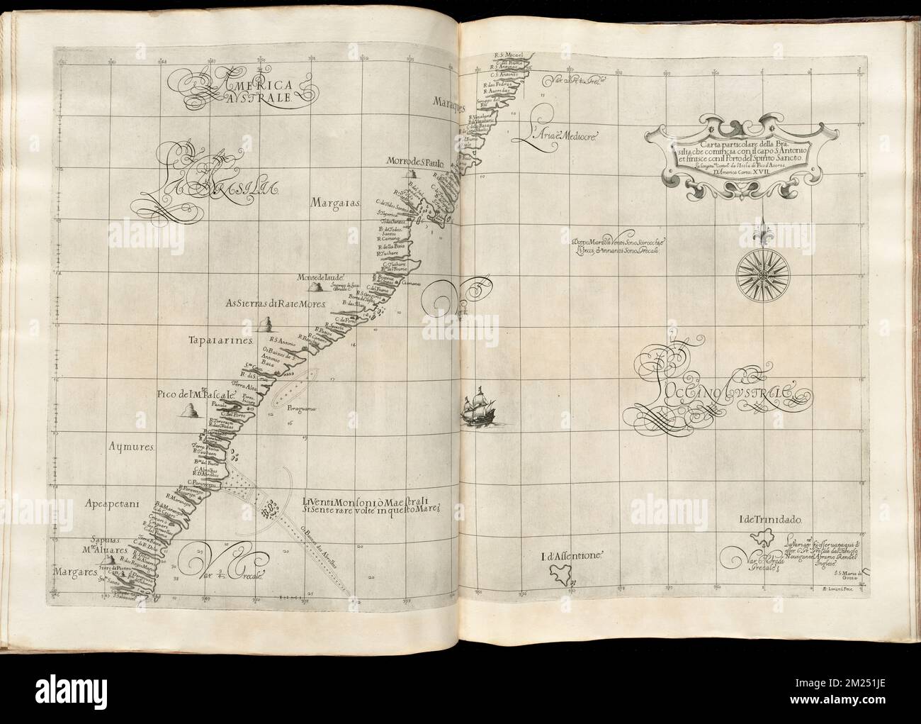 Carta particolare della Brasilia, che comincia con il capo S. Antonio ...