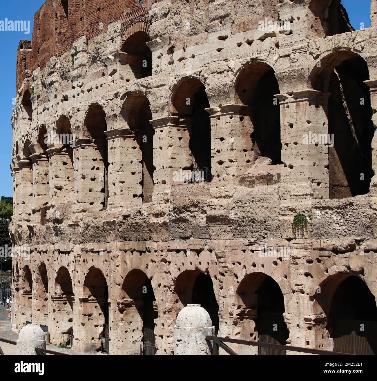 The Colosseum, (Flavian Amphitheater) located in the center of the city ...