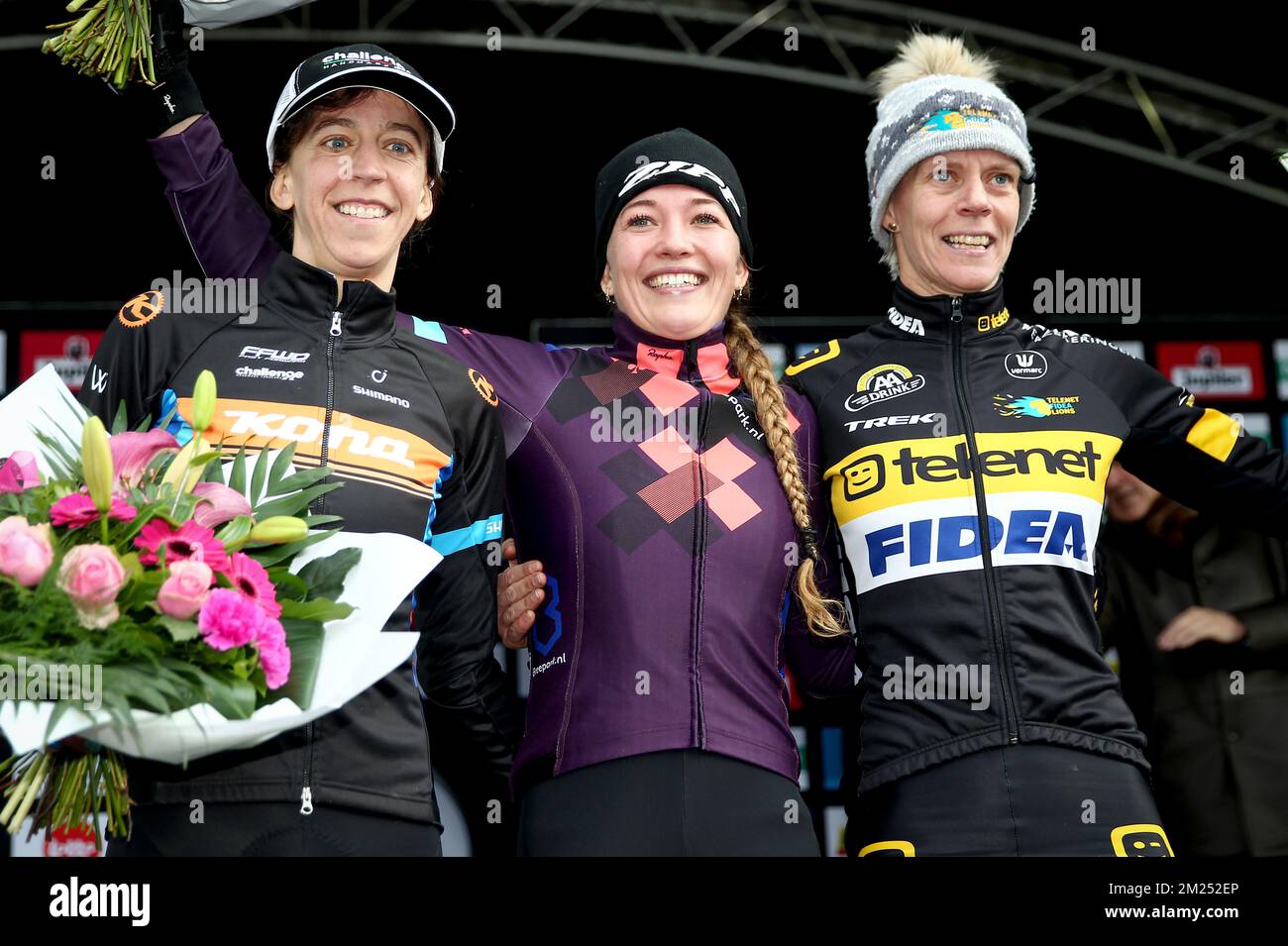 British Helen Wyman, Dutch Sophie De Boer and Belgian Ellen Van Loy ...