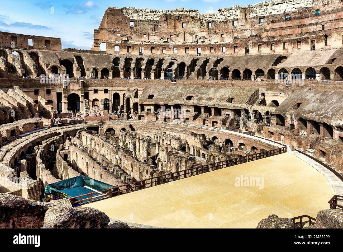 The Colosseum, (Flavian Amphitheater) located in the center of the city ...