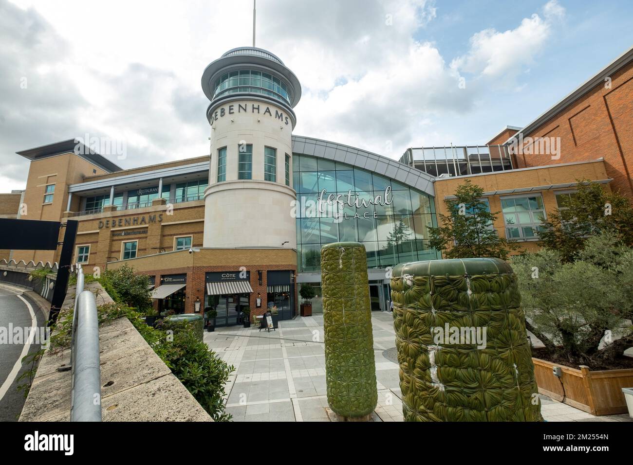 Basingstoke, UK- September 2022: The Malls shopping centre, a large ...