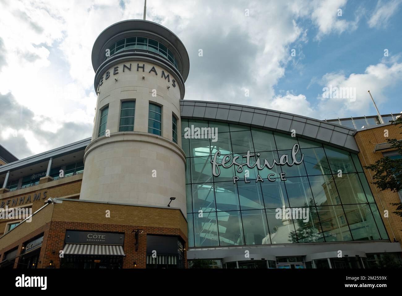 Basingstoke, UK- September 2022: The Malls shopping centre, a large ...
