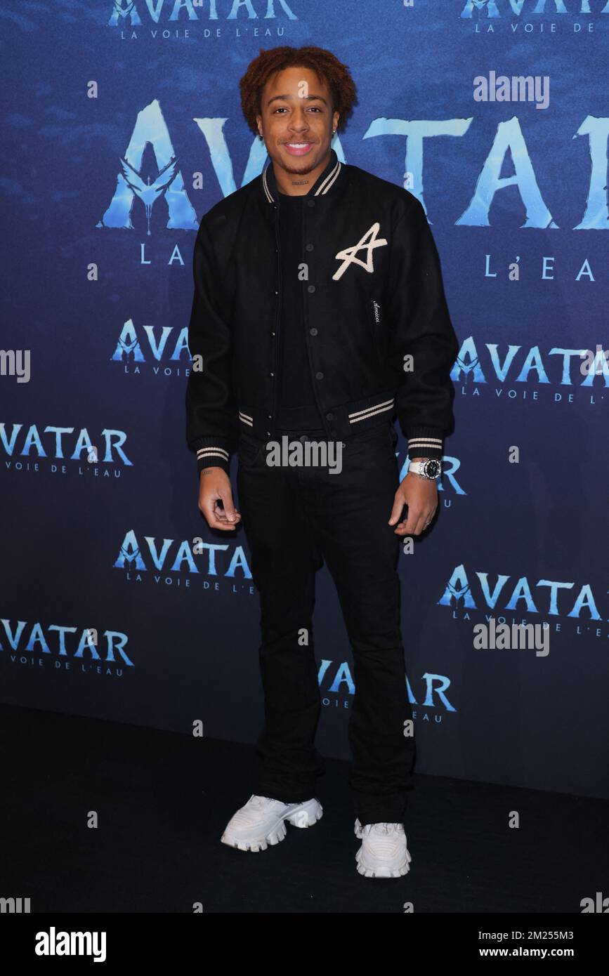 Paris, France on December 13, 2022. Croque Juju attending the Avatar ...