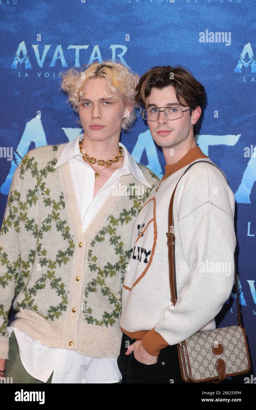 Paris, France on December 13, 2022. Lenny Izaguire and Thomas Rossier ...