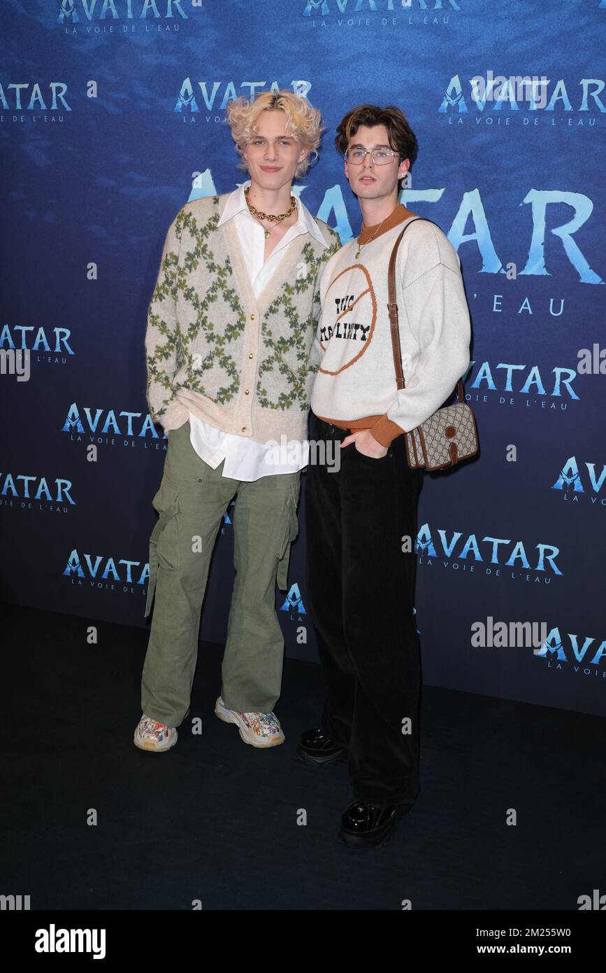 Paris, France on December 13, 2022. Lenny Izaguire and Thomas Rossier ...