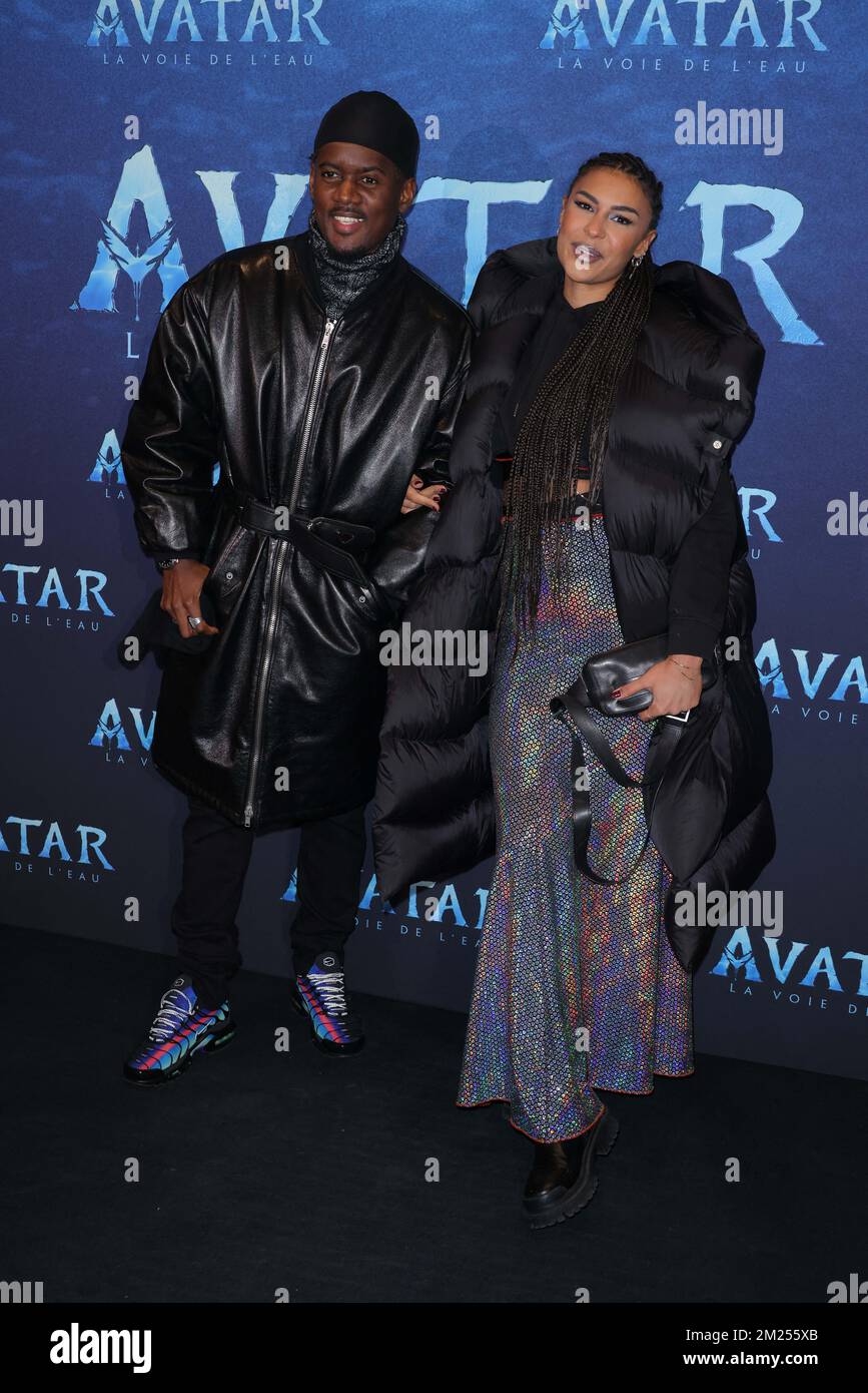 Paris, France on December 13, 2022. Black M and Léa Dja Dja attending ...