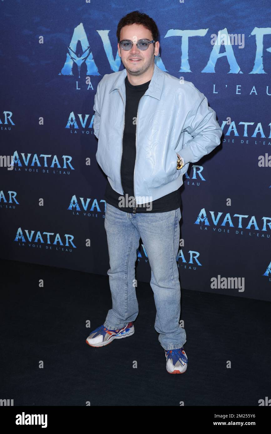 Paris, France on December 13, 2022. Maxime Tabart attending the Avatar ...