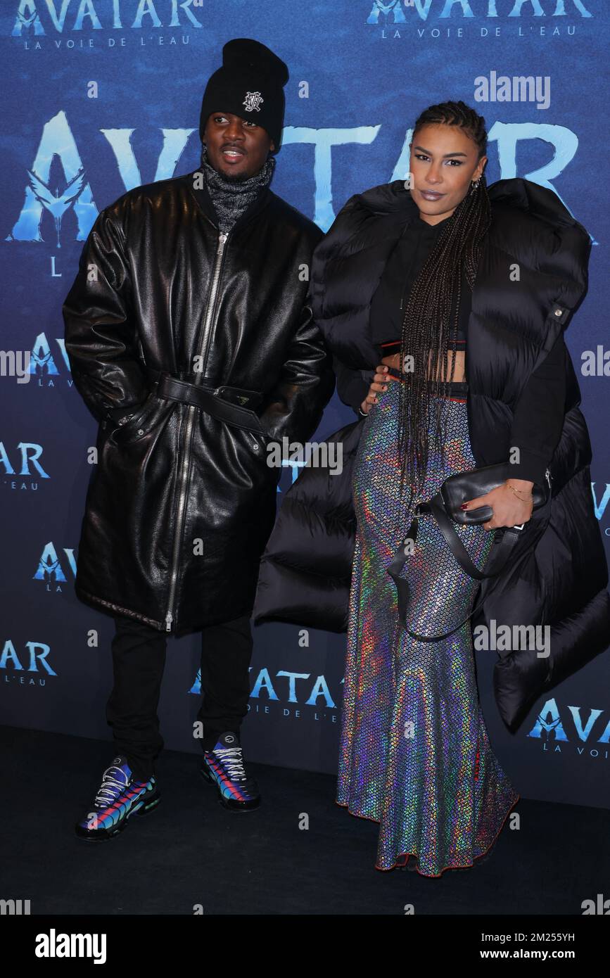 Paris, France on December 13, 2022. Black M and Léa Dja Dja attending ...