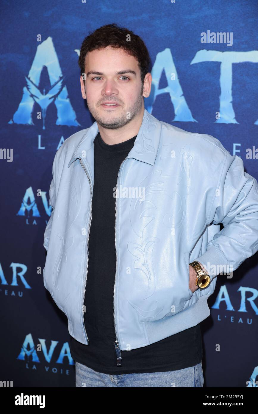 Paris, France on December 13, 2022. Maxime Tabart attending the Avatar ...