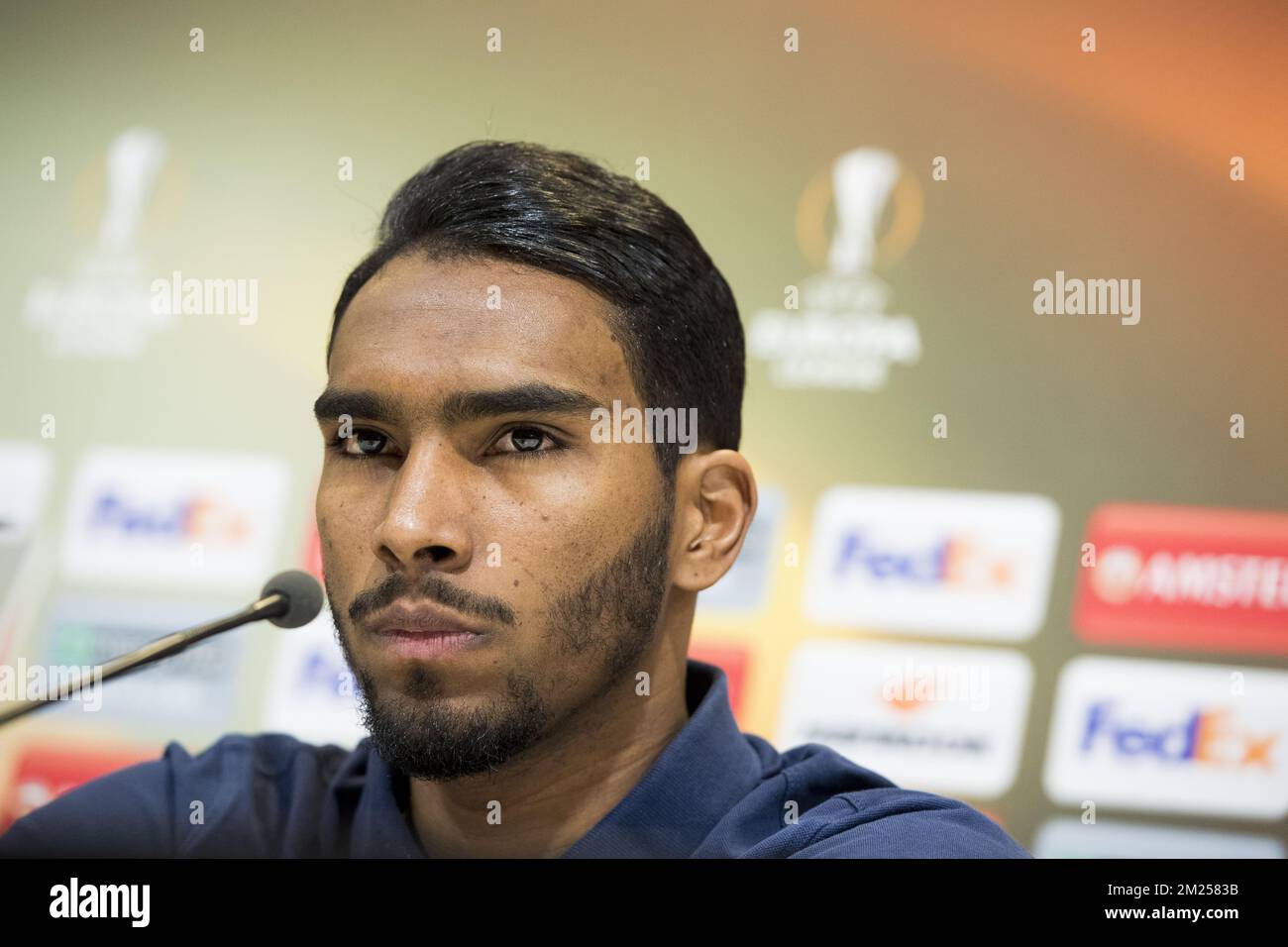 Gent's Renato Neto pictured during a press conference of Belgian soccer ...