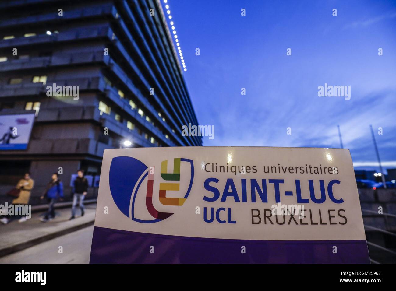 Illustration picture shows the 'Cliniques Universitaires Saint-Luc ...