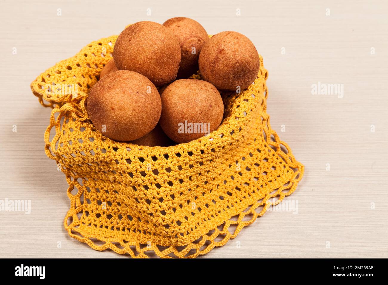 Buñuelos Colombian Traditional Food - Deep Fried Cheese Bread Stock ...