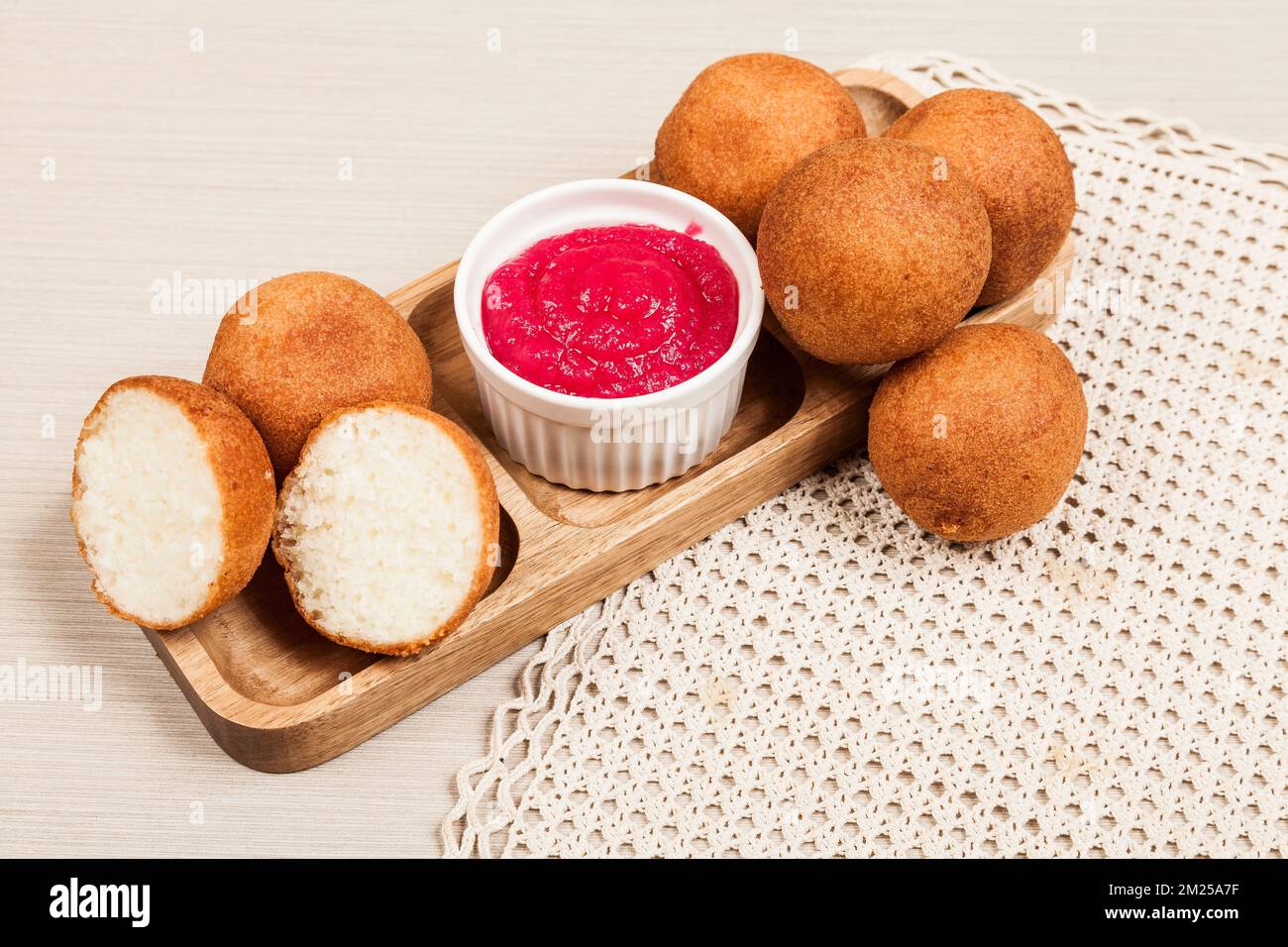 Buñuelos Colombian Traditional Food - Deep Fried Cheese Bread Stock ...