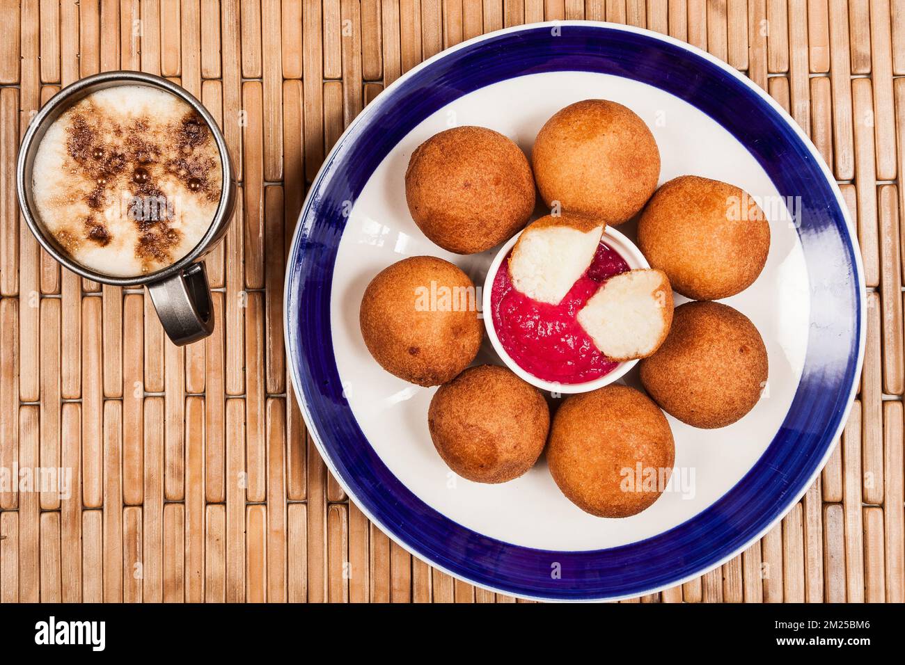Buñuelos Colombian Traditional Food - Deep Fried Cheese Bread Stock ...