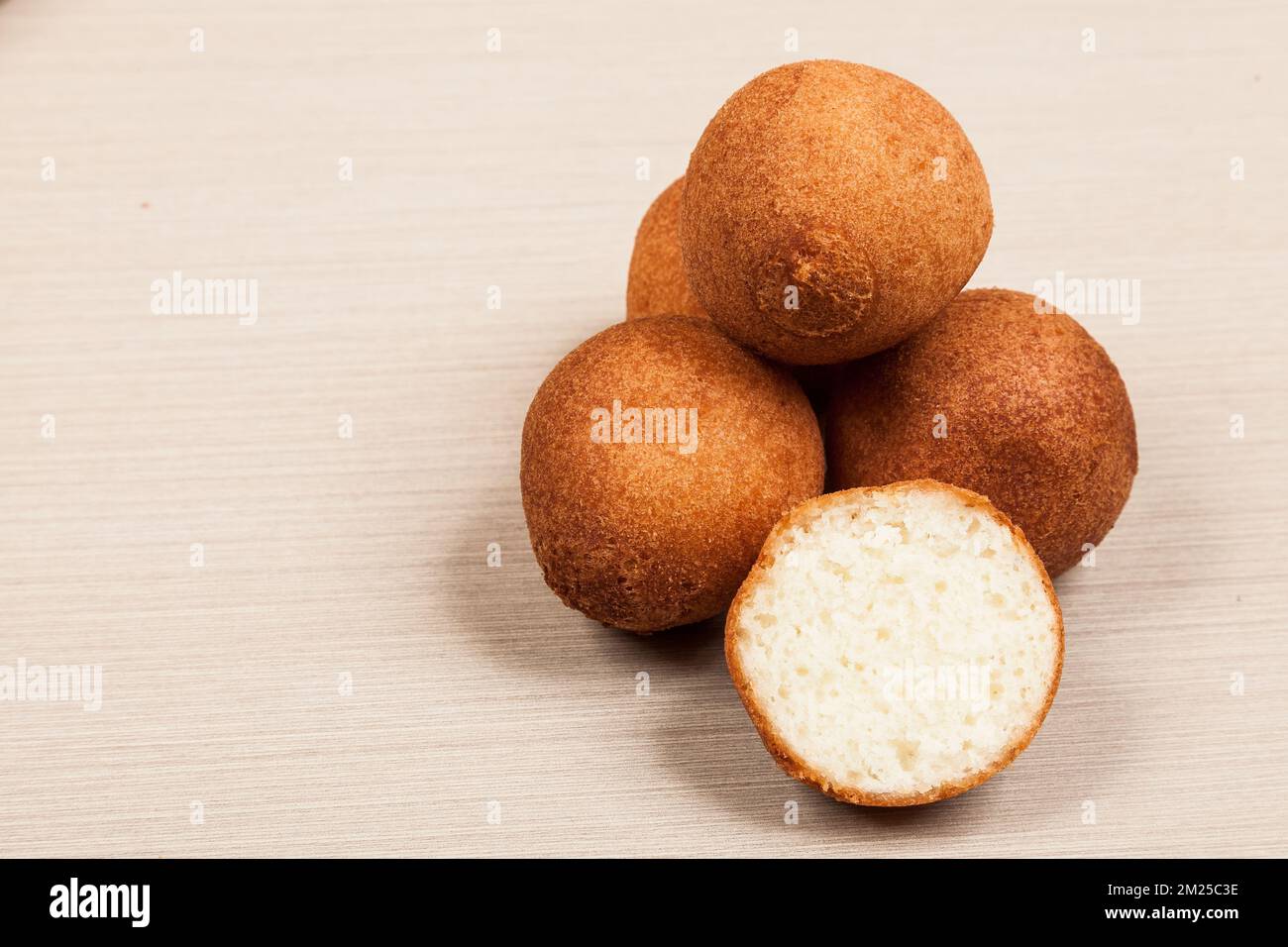 Buñuelos Colombian Traditional Food - Deep Fried Cheese Bread Stock ...