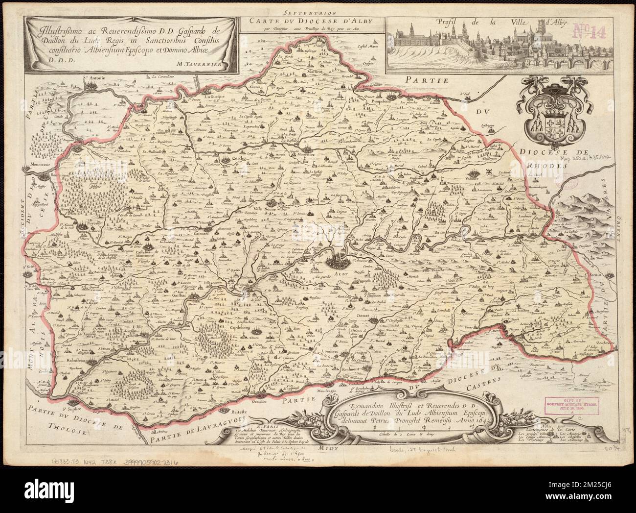 Carte du diocese d'Alby , Catholic Church. Diocese of Albi France, Maps ...