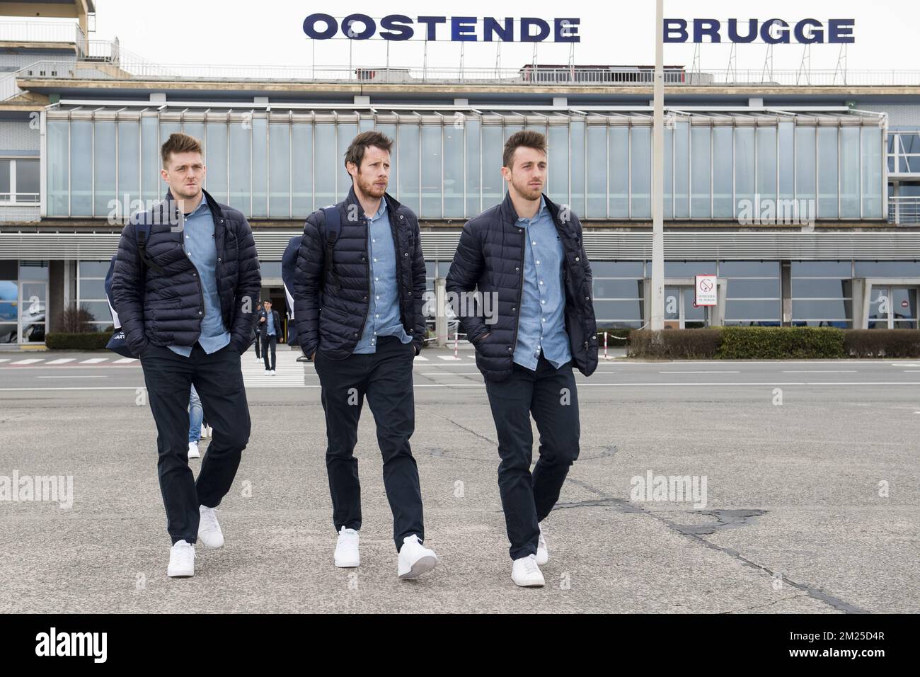 Gent's Thomas Foket, Gent's Thomas Matton and Gent's Brecht Dejaegere ...