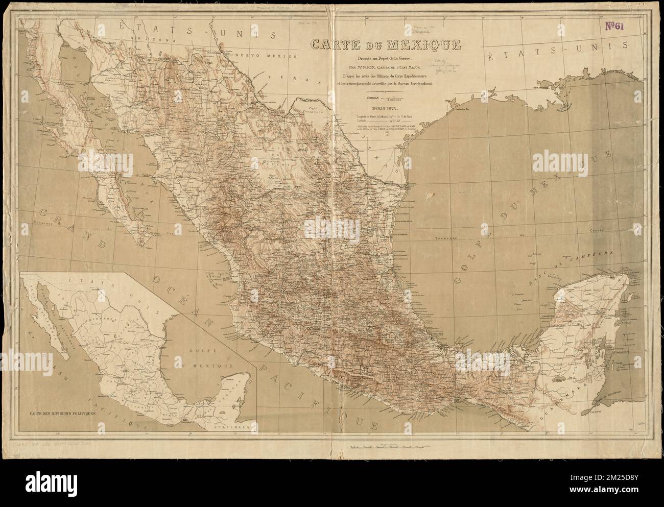 Carte du Mexique , Mexico, Maps, Mexico, Administrative and political ...