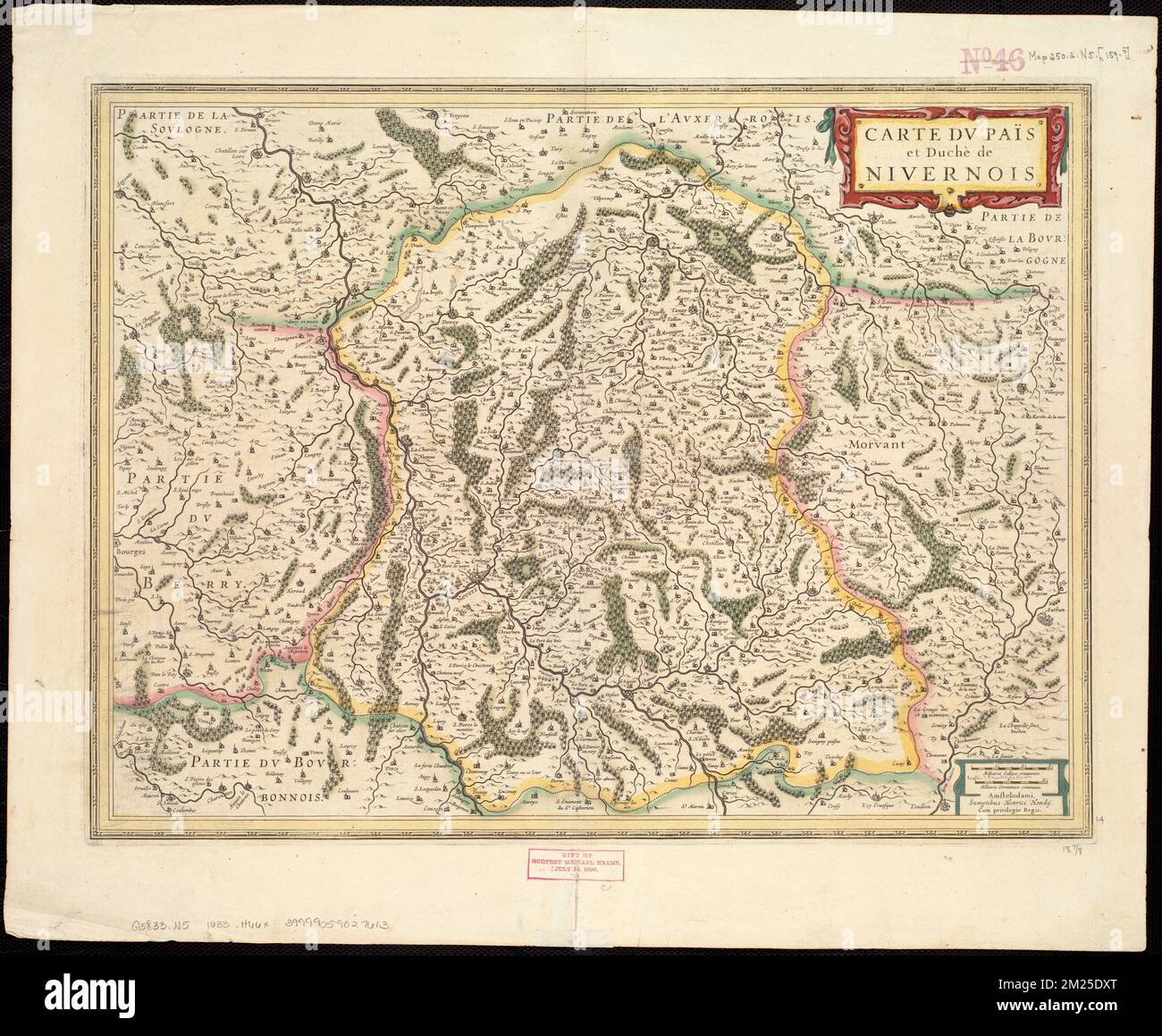 Carte du païs et duchè de Nivernois , Nivernais France, Maps, Early ...