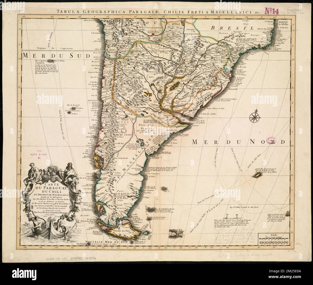 Carte du Paraguay, du Chili, du Detroit de Magellan &c , Paraguay, Maps ...