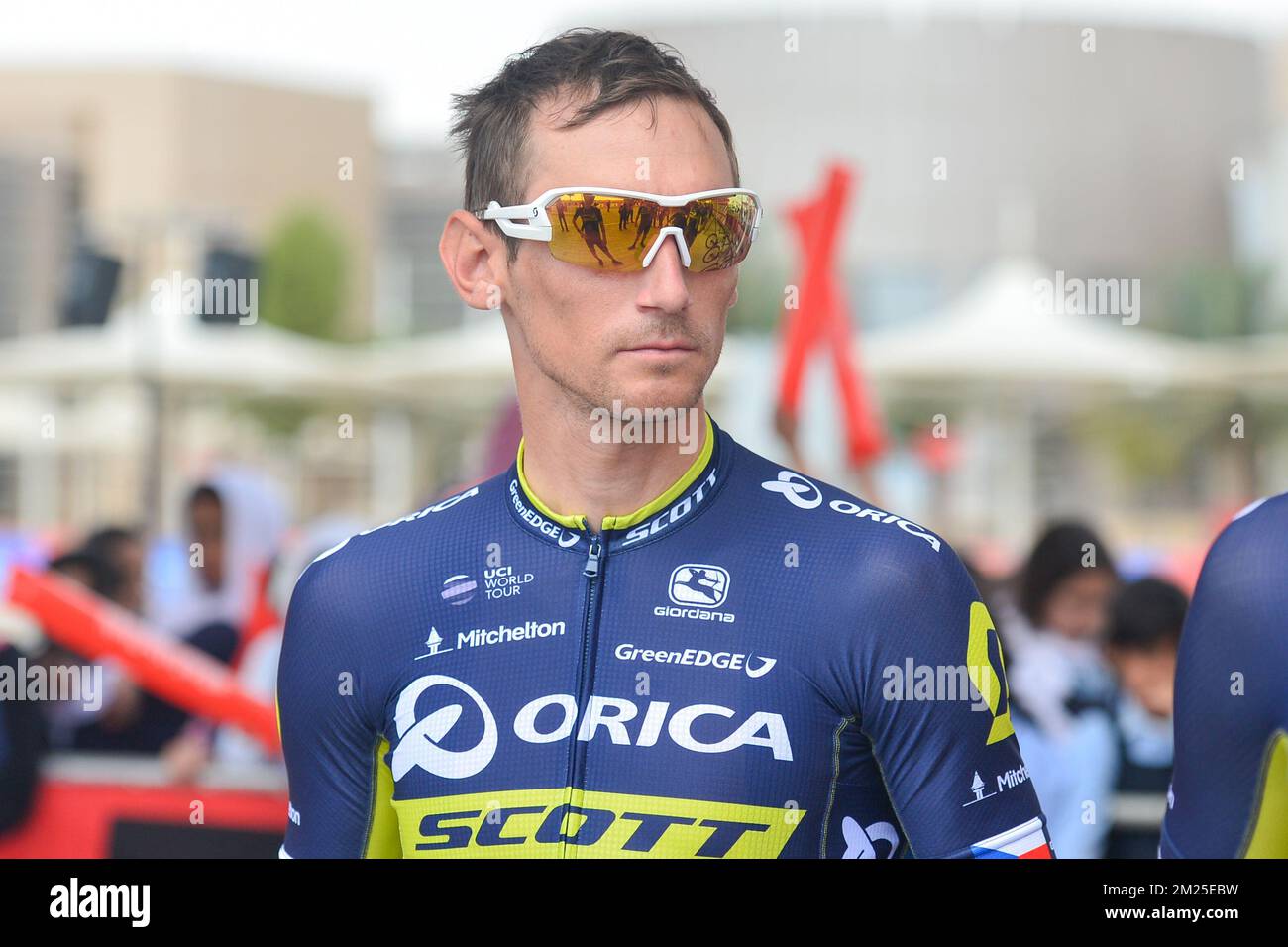 Czech Roman Kreuzinger of Orica Scott pictured ahead of the first stage ...