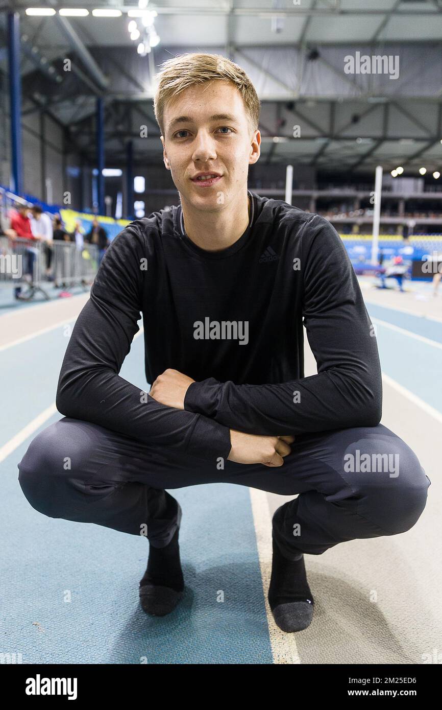 Belgian Julien Watrin pictured during a training session of the Belgian ...