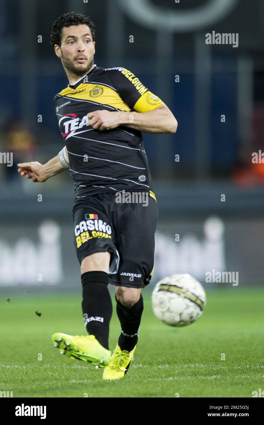 Lokeren's Koen Persoons pictured in action during the Jupiler Pro ...