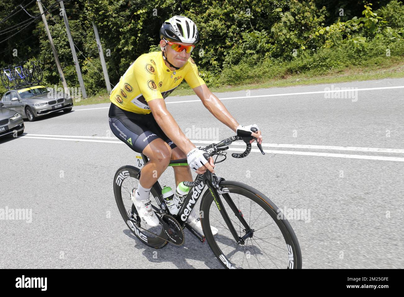 South-African Ryan Gibbons of Team Dimension Data, Leader of the ...