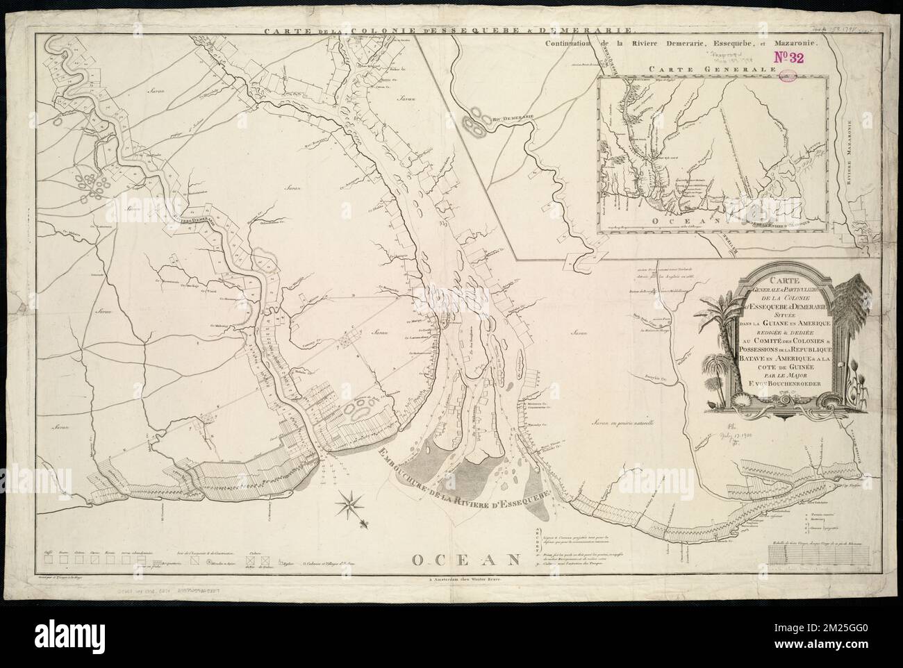 Carte generale et particuliere de la colonie d'Essequebe & Demerarie ...