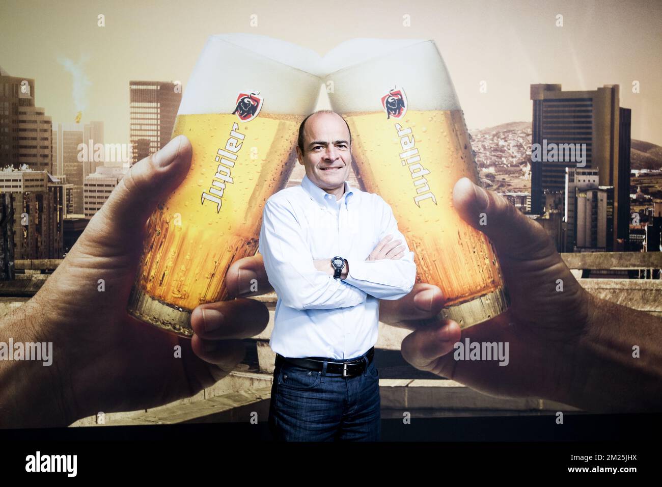 AB Inbev CEO Carlos Brito poses for the photographer after a press ...