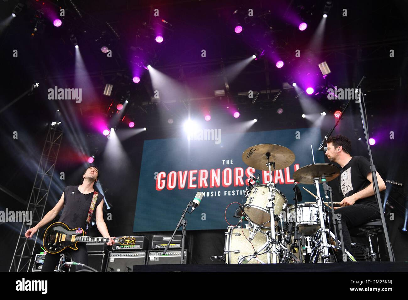 Governors Ball - Japandroids in concert Stock Photo - Alamy