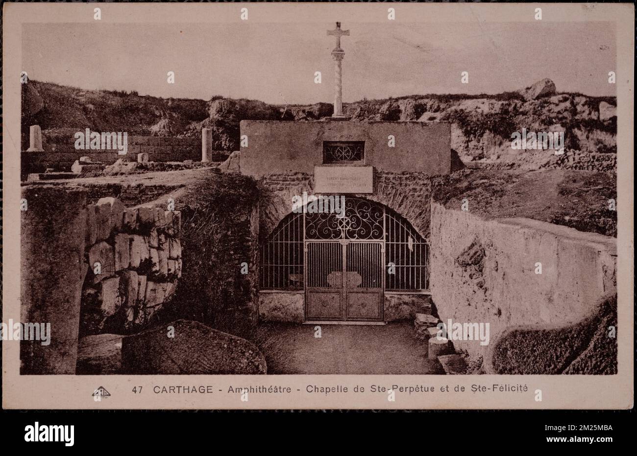 Carthage - Amphithéâtre - Chapelle de Ste-Perpétue et de Ste-Félicité ...