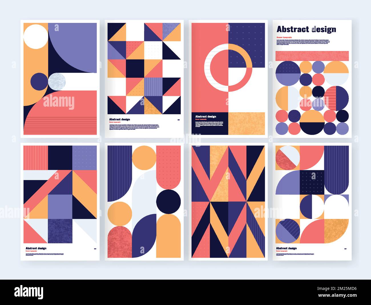 Abstract geometric poster set Stock Vector Image & Art - Alamy