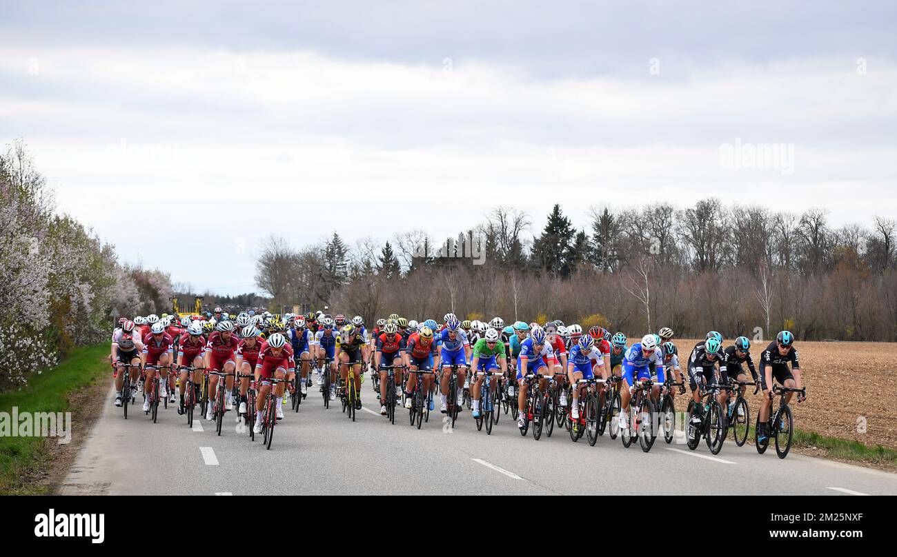 Illustration picture taken during stage 5 of the 75th edition of Paris ...
