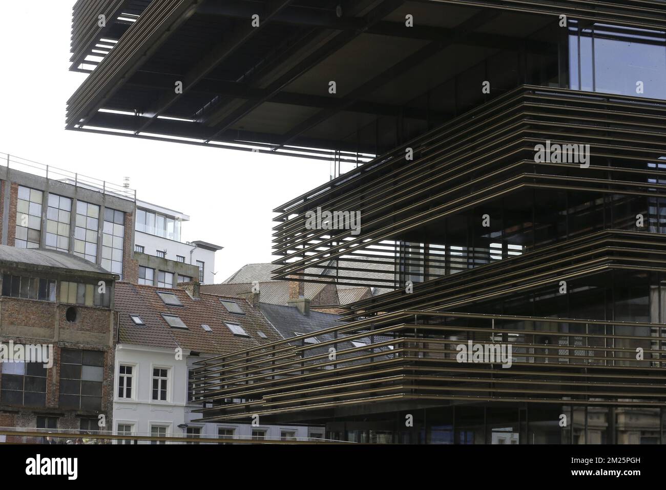 Illustration picture shows the new library called 'De Krook', after it ...