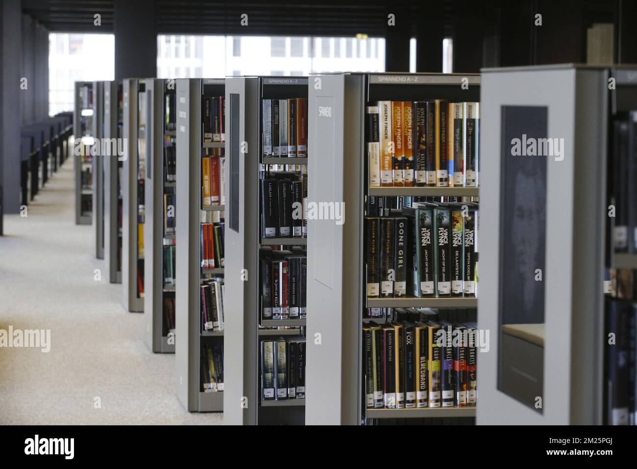 Illustration picture shows the new library called 'De Krook', after it ...