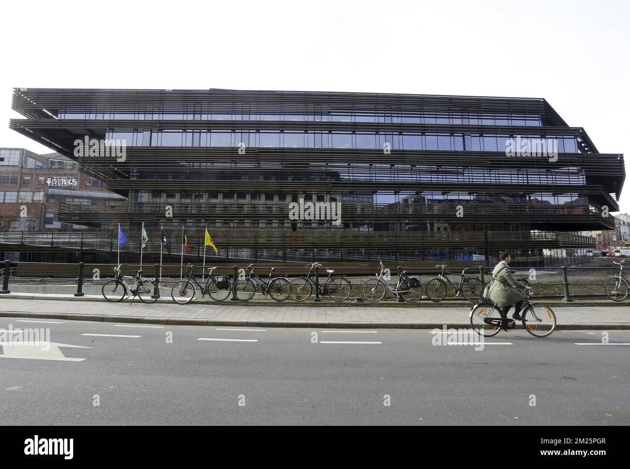 Illustration picture shows the new library called 'De Krook', after it ...