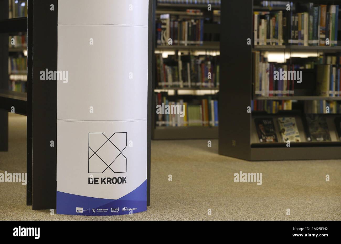 Illustration picture shows the new library called 'De Krook', after it ...