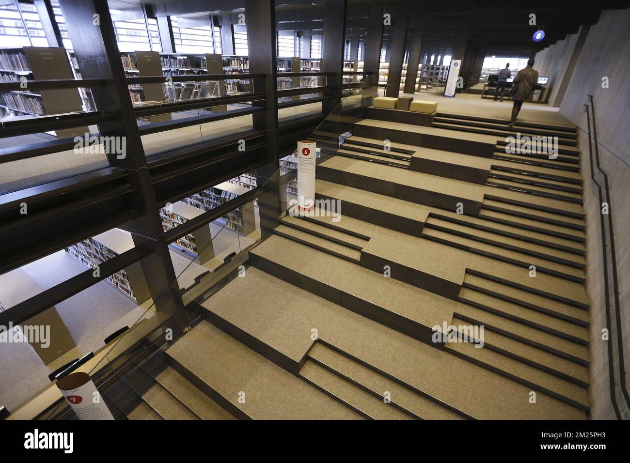 Illustration picture shows the new library called 'De Krook', after it ...